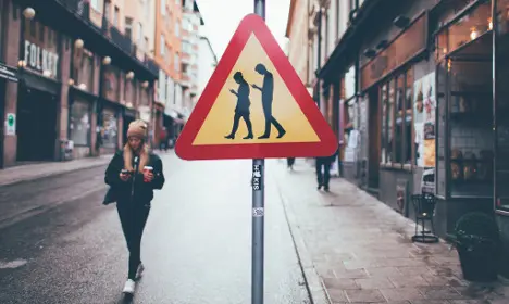 Would this Swedish sign make you more careful?