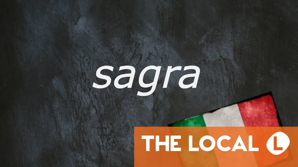 Italian word of the day: 'Sagra'