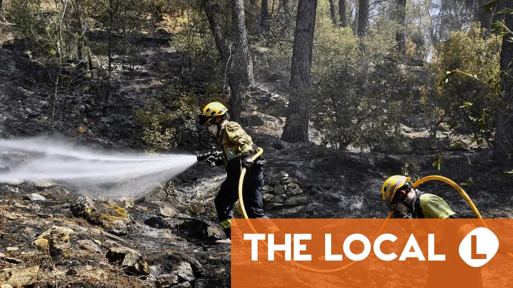 Spanish firefighters battle early spring wildfire