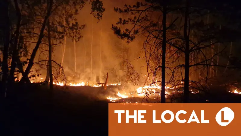 Germany's biggest forest fire of the year continues to spread near Berlin