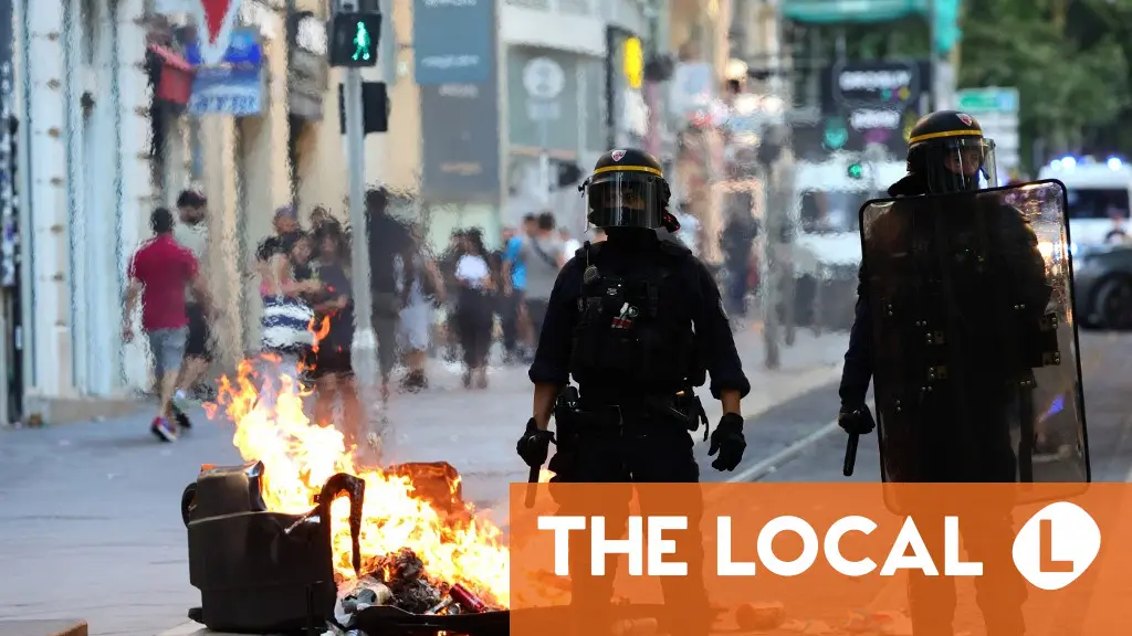 Three French police charged over man's death during riots