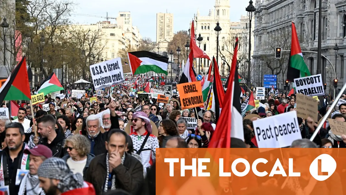 20,000 march in Spanish capital against Gaza 'genocide'