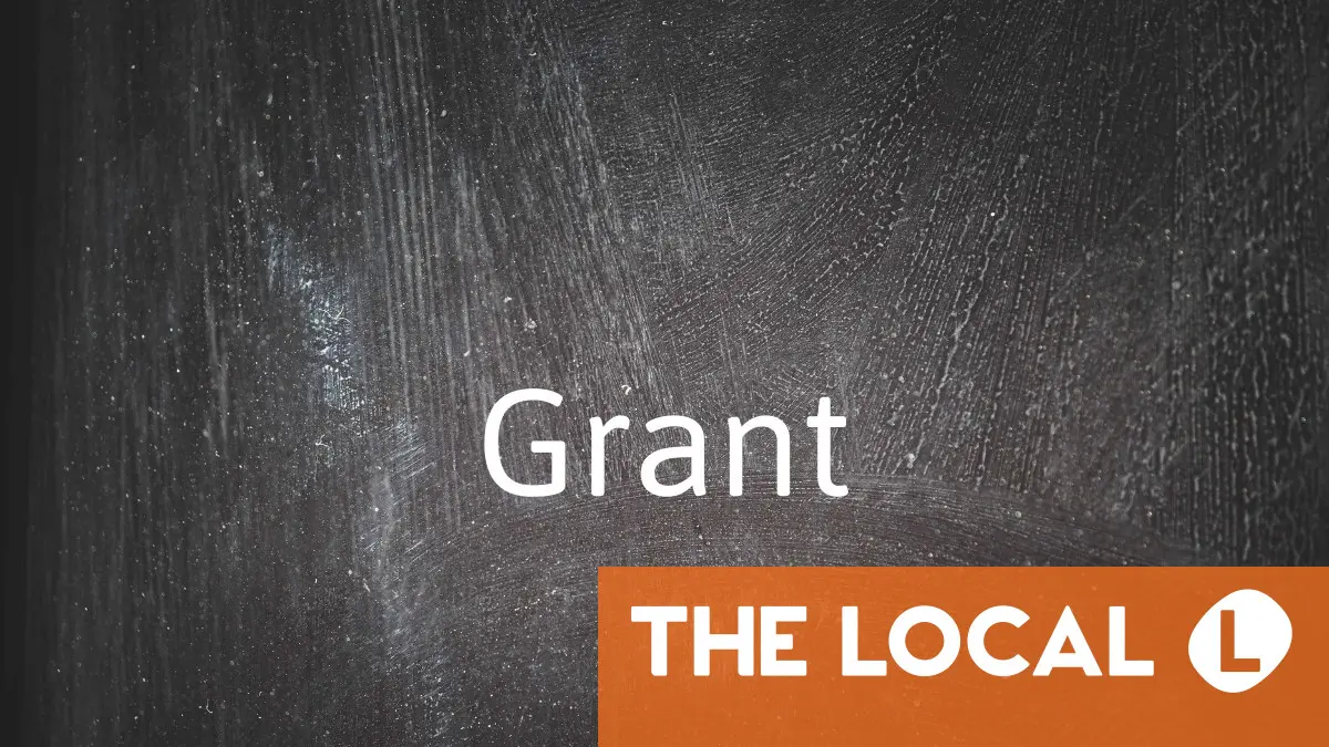 German Word of the Day: der Grant