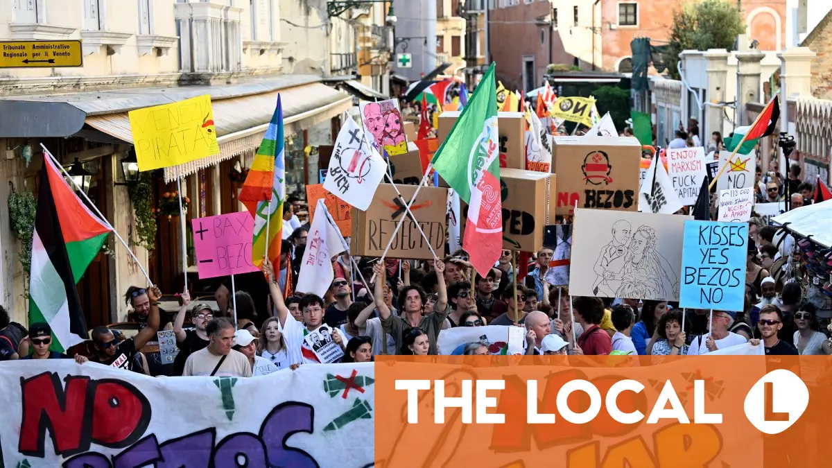 'Eat the rich': Venice protests shadow Bezos wedding