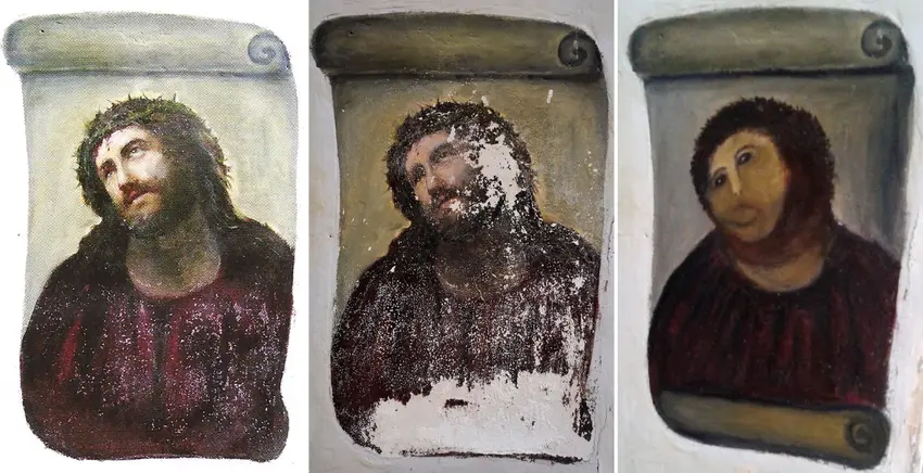 Spanish woman known for failed 'Monkey Christ' fresco restoration dies